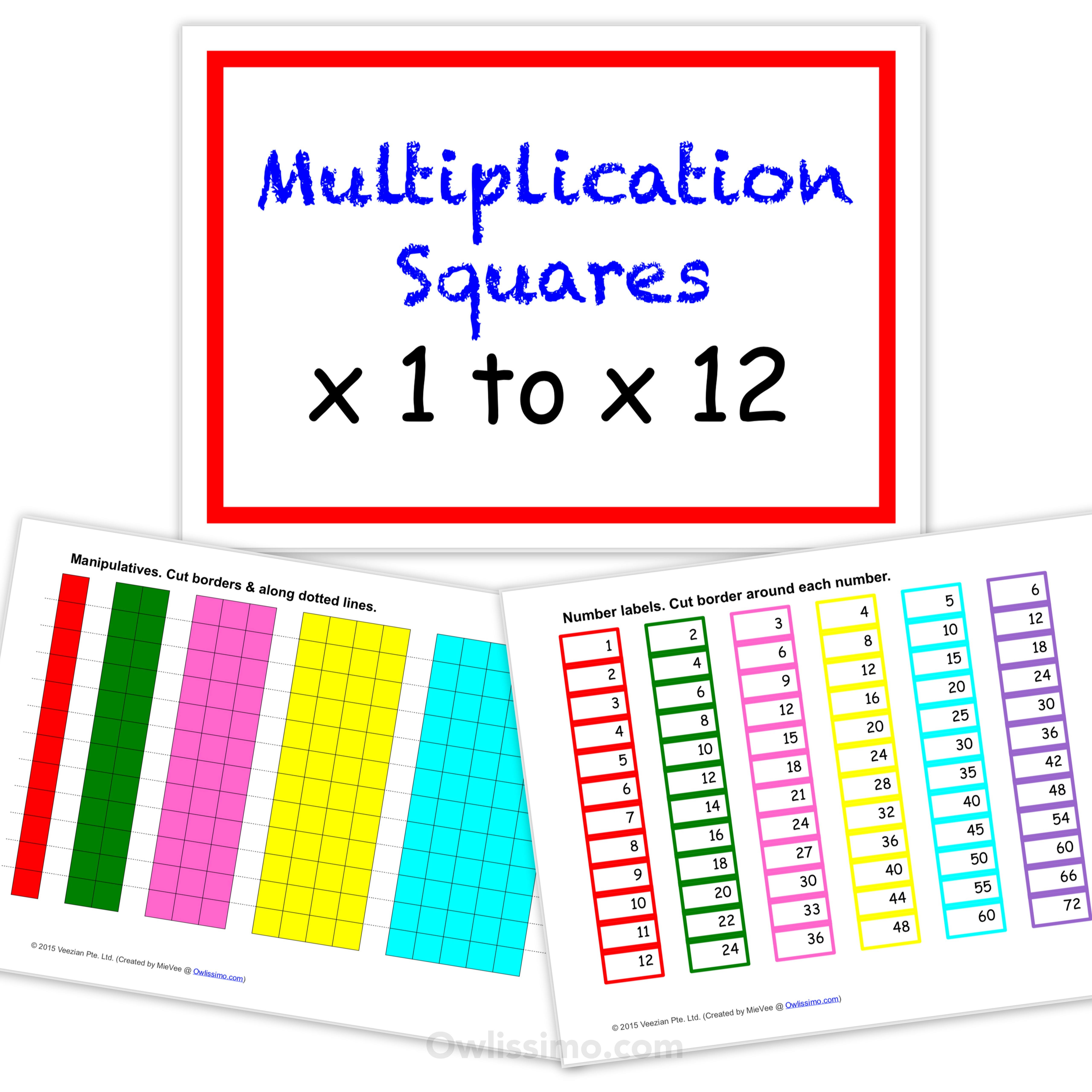 Multiplication Squares Product Cover – Owlissimo's Blog